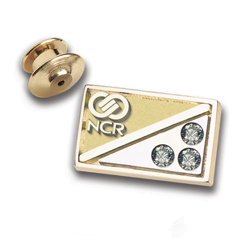 80-10K LAPEL PIN/TIE TAC - Emblematic Jewelry